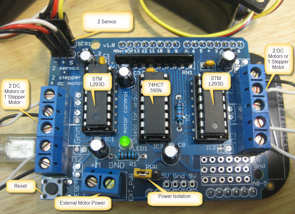Shield Moteur Et Questions Electronique Robot Maker