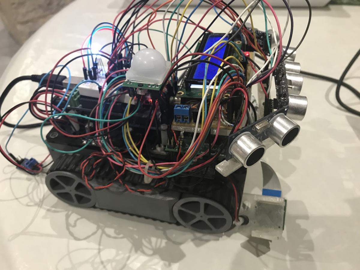 Mode Automatique Expoloration Robot Chenille Programmation Robot Maker