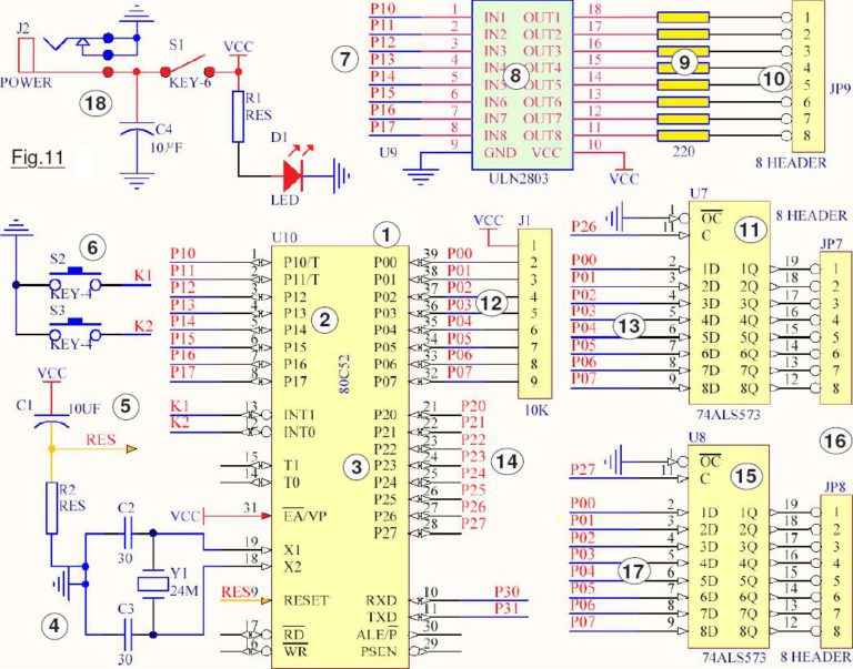 03) Le schéma électronique initial.