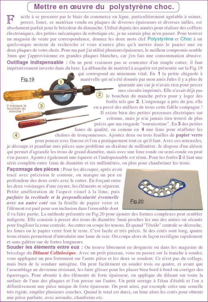 05) Le coffret servant de socle stable.