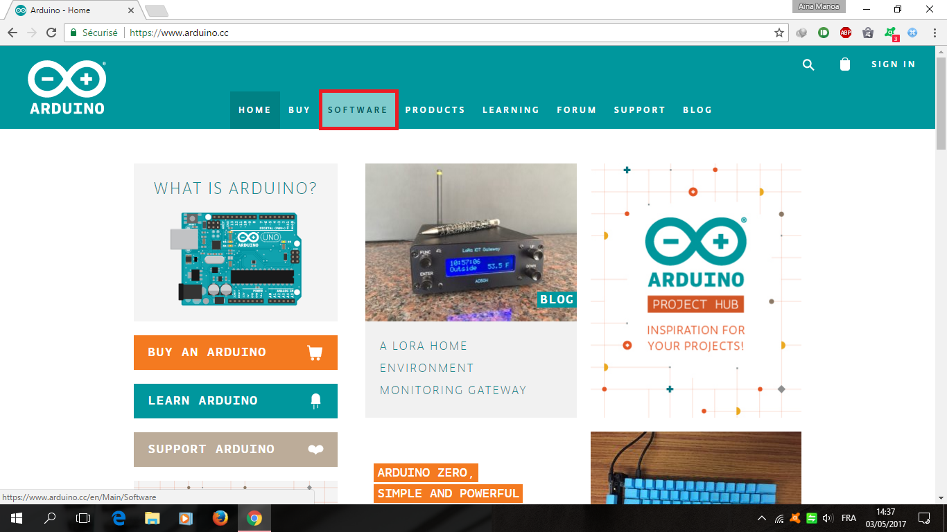 Installation de l'IDE Arduino
