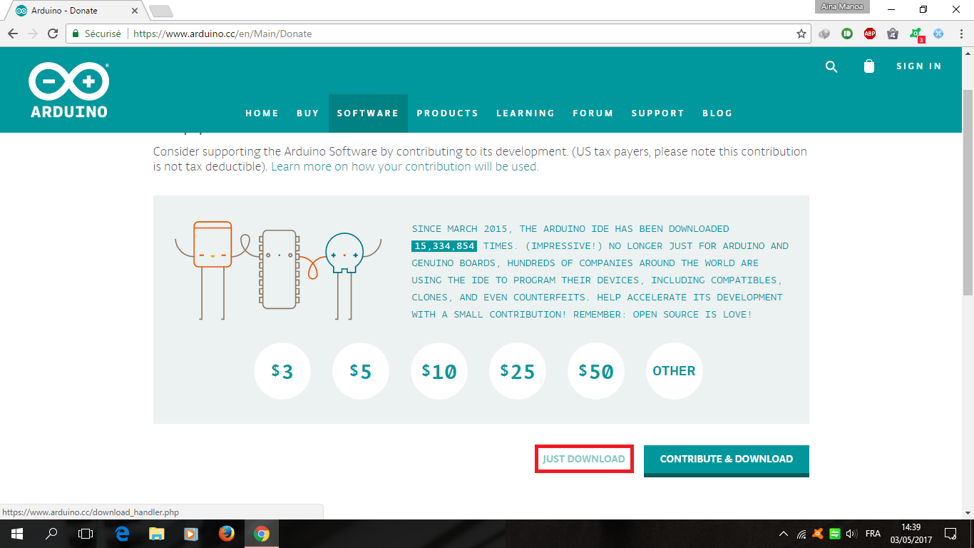 Installation de l'IDE Arduino